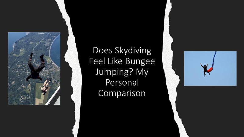 Does Skydiving Feel Like Bungee Jumping? My Personal Comparison ...